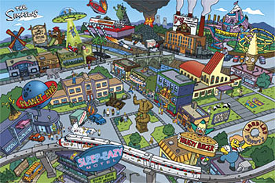 Los Simpsons: Mapa interactivo de Springfield – Agridulce