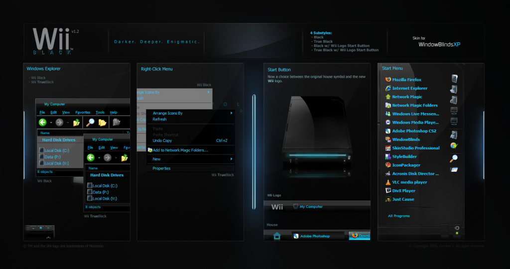 Fondo de pantalla Wii Black para Windows – Agridulce