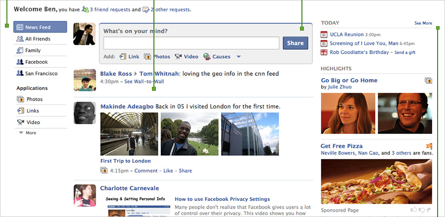 Cambios en la página de inicio de Facebook – Agridulce